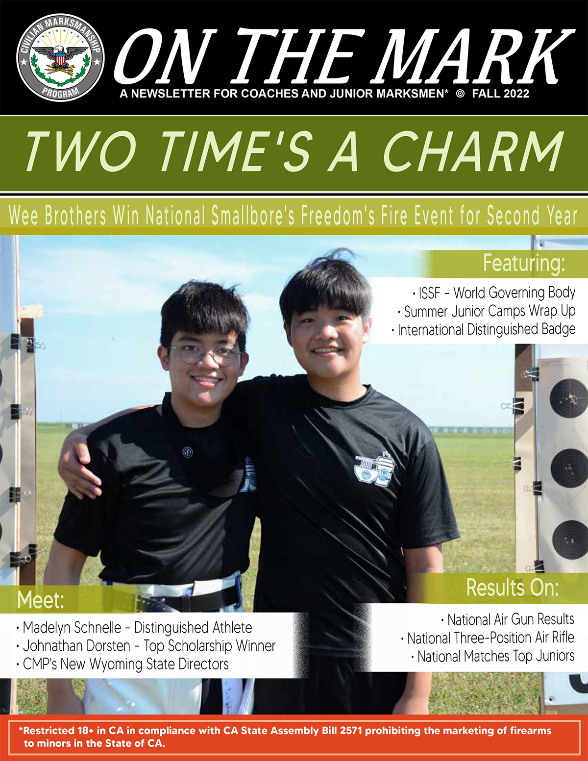 CMP Shooting News November 10, 2022