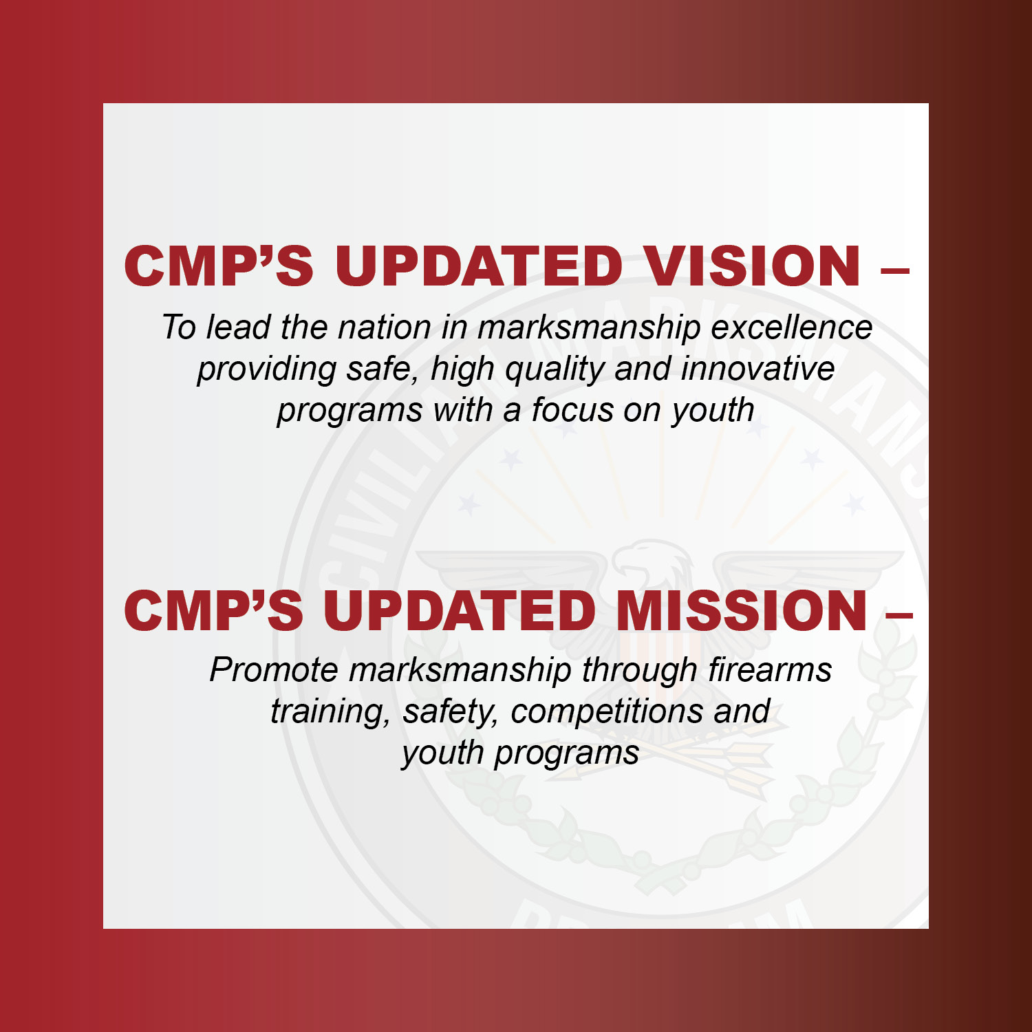 CMP Shooting News November 10, 2022