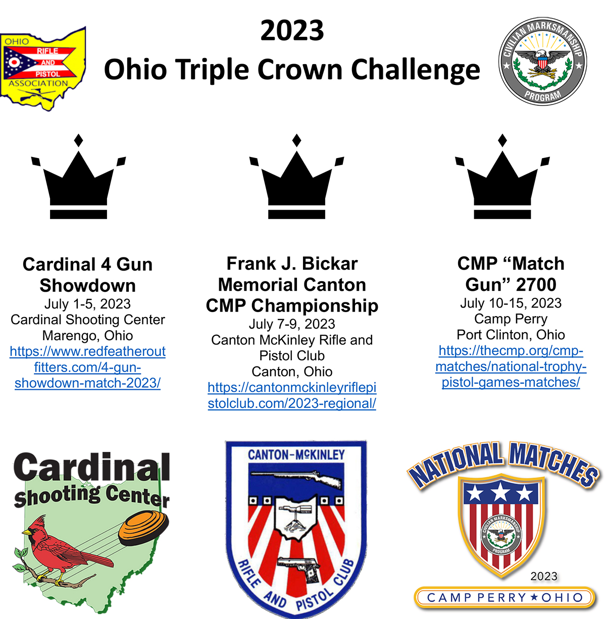 Pistol Competitors Encouraged to Shoot the Ohio Triple Crown Matches ...