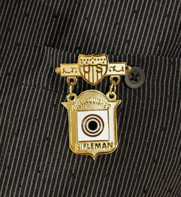 Frank Gill Honors Late Friend by Earning Distinguished Rifleman Badge ...