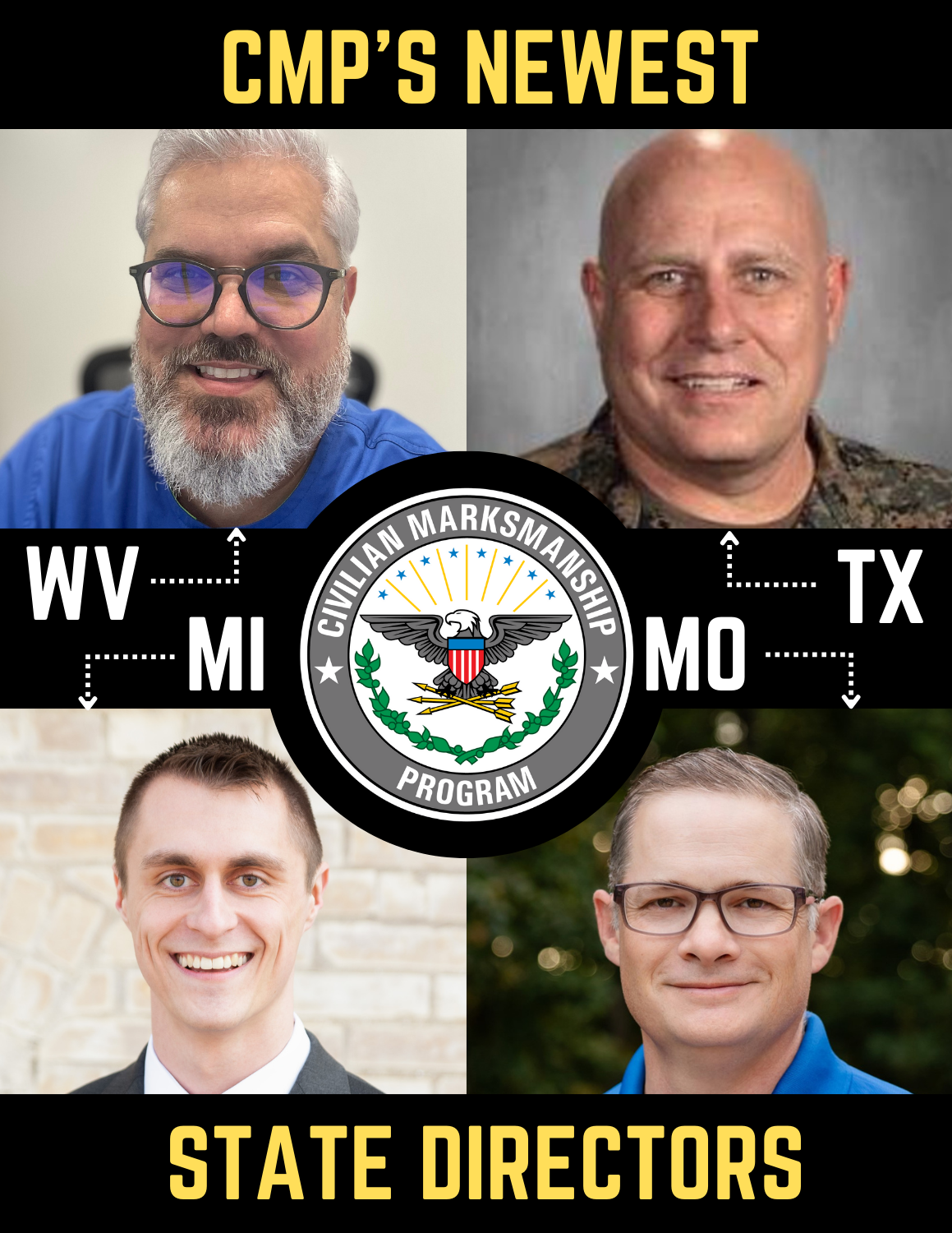 CMP Welcomes Four New State Directors - Civilian Marksmanship Program
