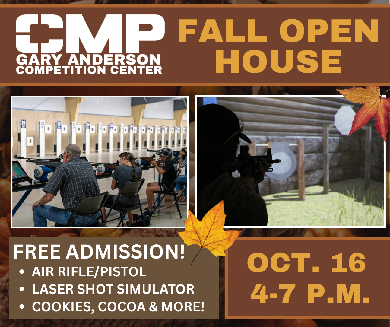 CMP Hosts Fall Open House at Indoor Marksmanship Facility, with Free ...