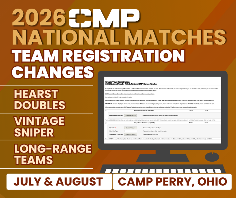 CMP Announces Changes to 2026 National Matches Rifle Team Events ...